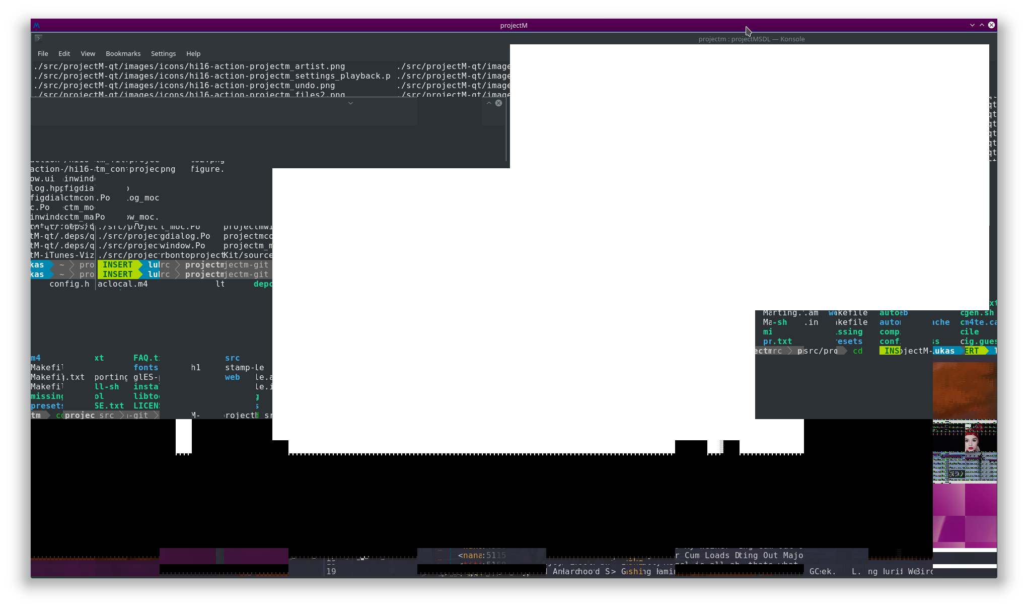 Flashing White Boxes Instead Of Visualization When Running With Projectm Pulseaudio · Issue 101